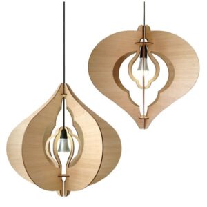 Australian Cotton Timber Pendant / Lamp (Timber Veneer) - Lumera Living