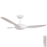 Fanco Origin DC ceiling fan with remote in white - Lumera Living Australia