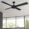Mercator AC Luna Ceiling Fan 52 inch. Black | Lumera Living Australia