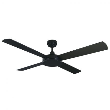 Mercator AC Luna Ceiling Fan 52 inch. Black | Lumera Living Australia