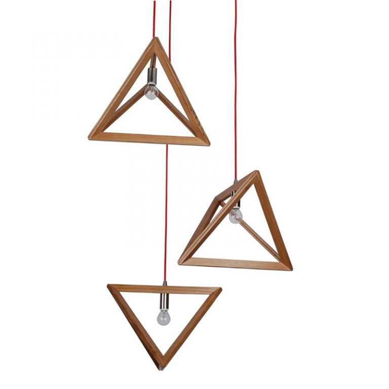 Triangle Timber Pendant Light - Lumera Living