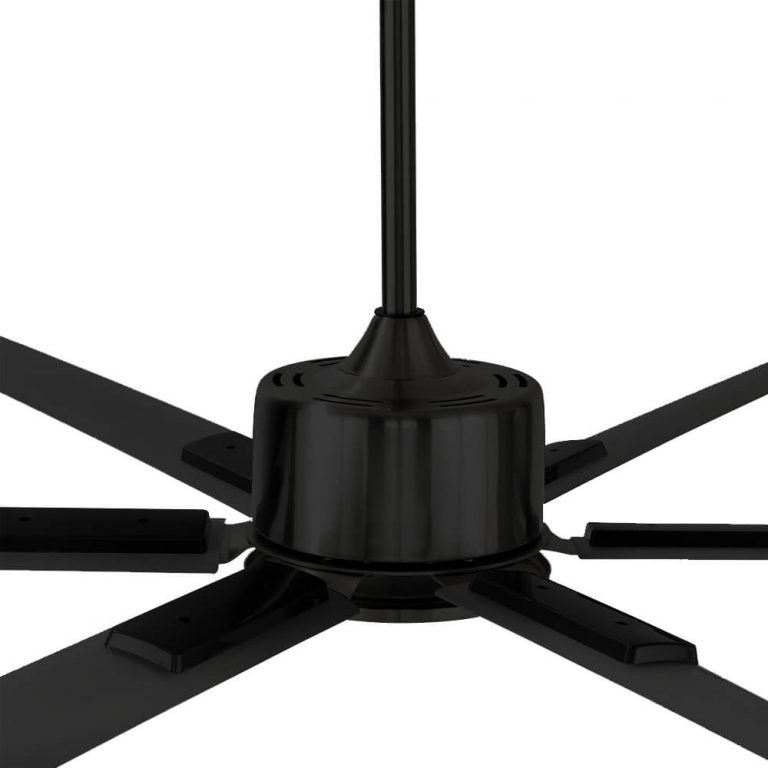 Hercules Max Ceiling Fan: DC Motor 120″ with Remote (Black) - Lumera Living