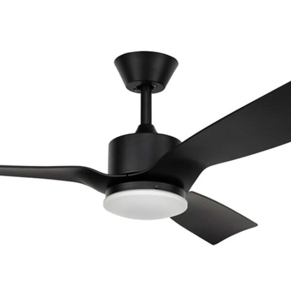 Black Belize DC Ceiling Fan with CCT LED Light 52"